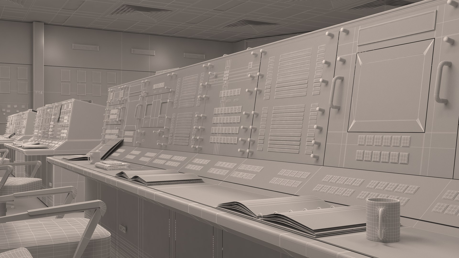 Apollo Mission Control Room Houston NASA texas 3D model - TurboSquid ...