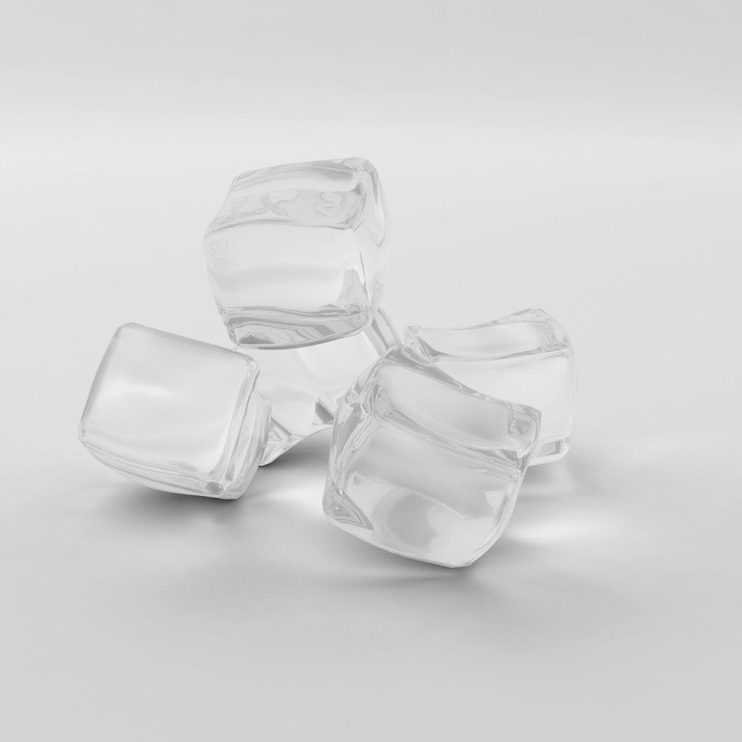 3D Ice Cubes Model - TurboSquid 1154684