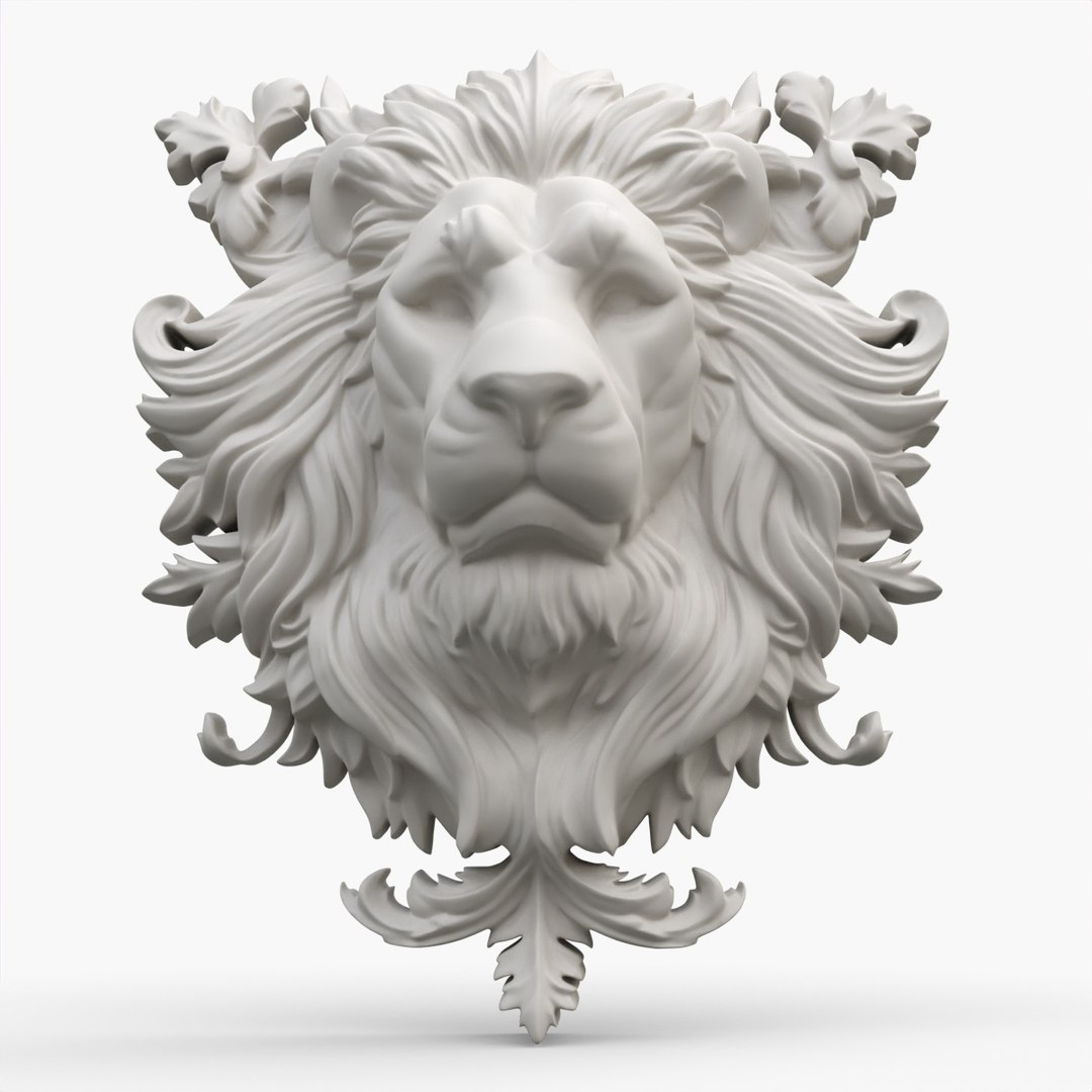 Lion Mascaron 2 Model - TurboSquid 2187312
