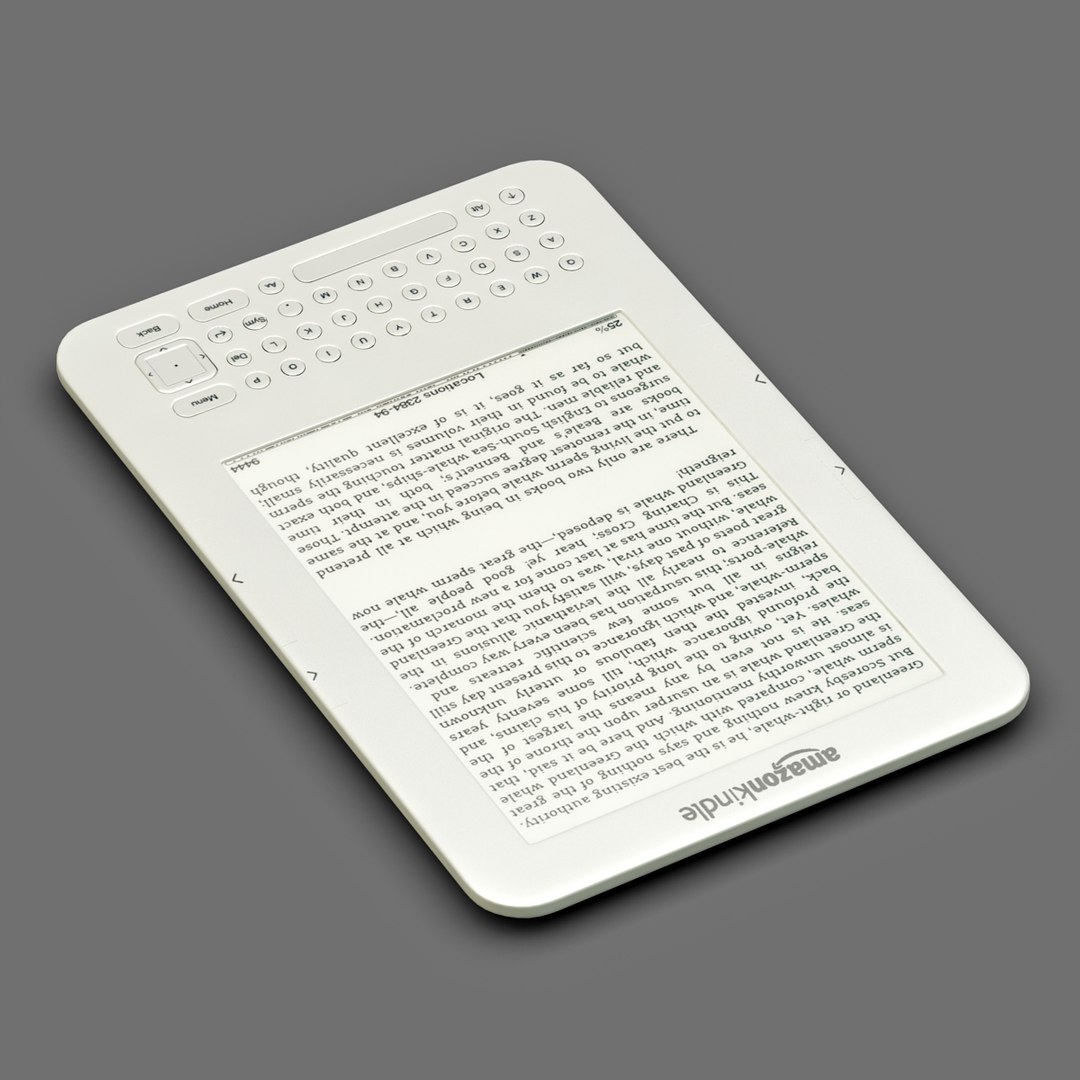 D Model Of Amazon Kindle Keyboard G