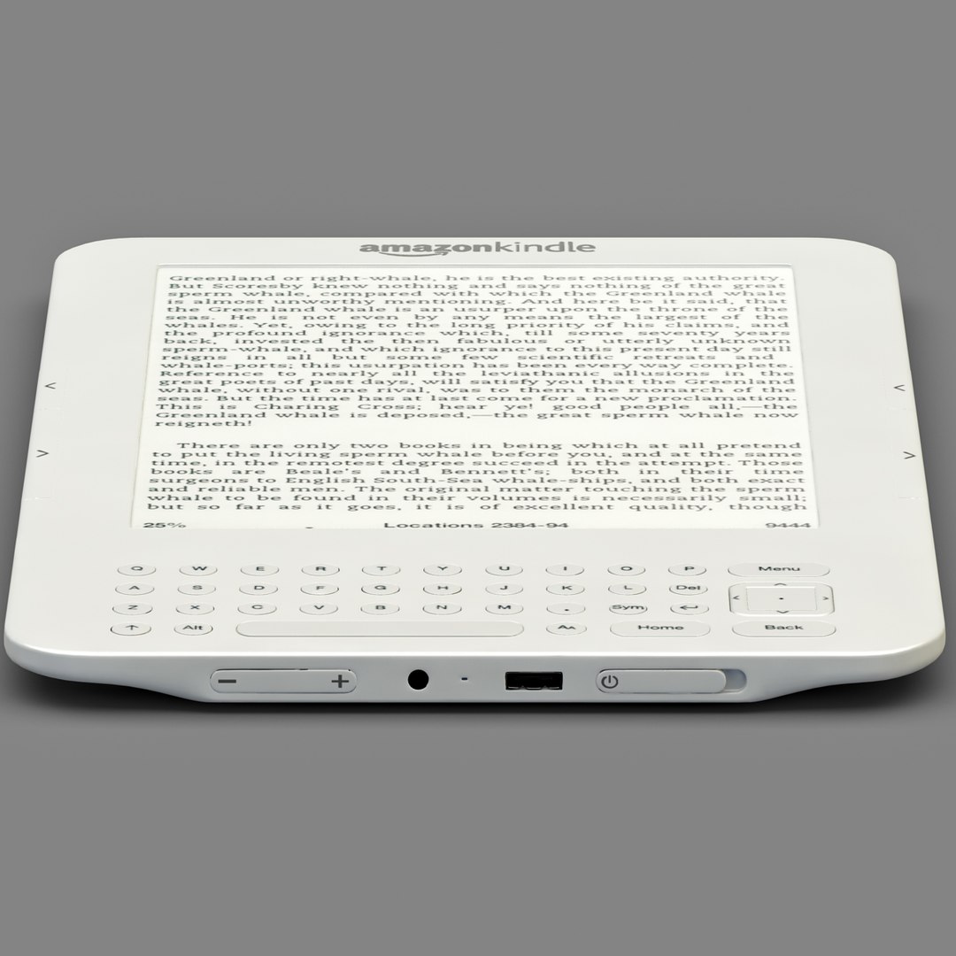 3d Model Of Amazon Kindle Keyboard 3g