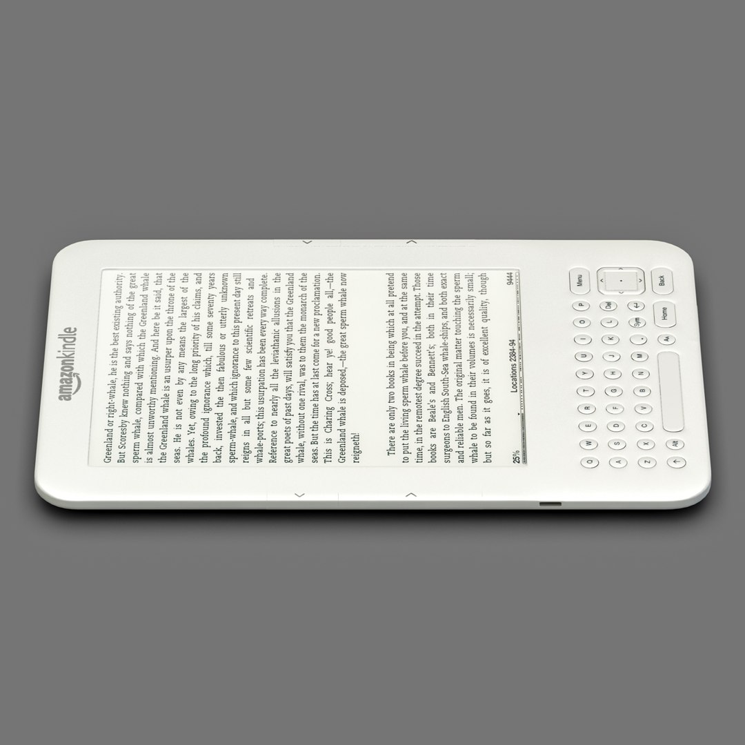 3d Model Of Amazon Kindle Keyboard 3g