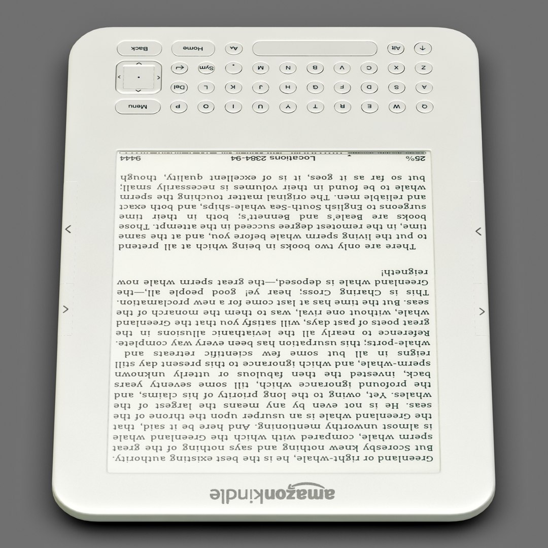 3d Model Of Amazon Kindle Keyboard 3g