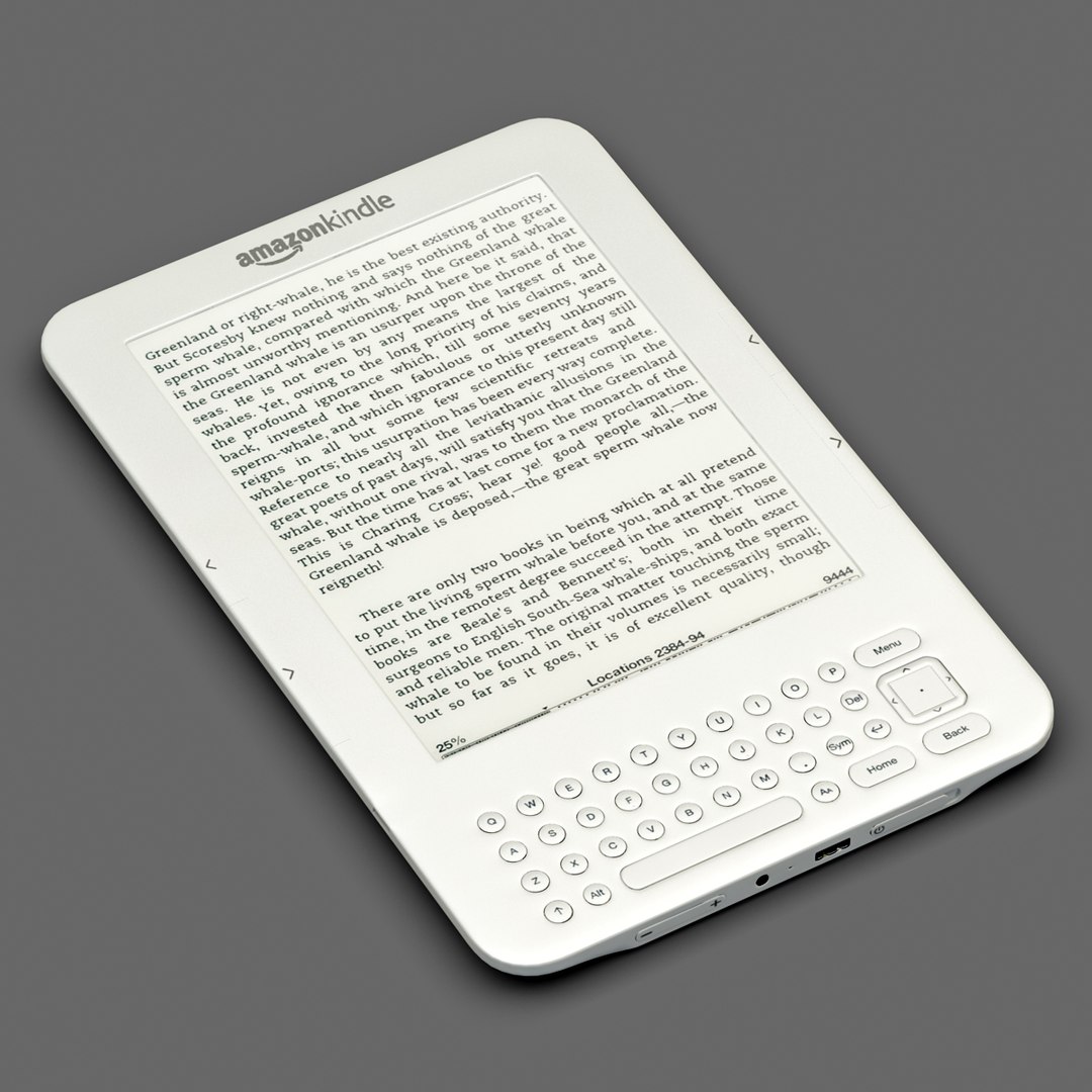 3d Model Of Amazon Kindle Keyboard 3g