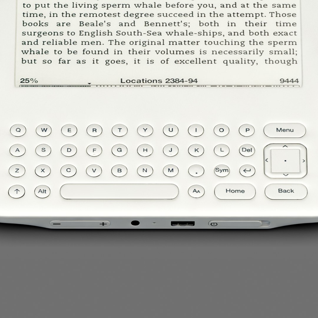 3d Model Of Amazon Kindle Keyboard 3g