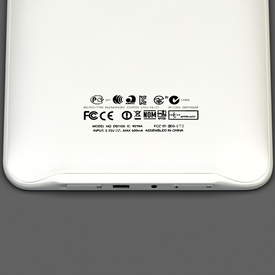 3d Model Of Amazon Kindle Keyboard 3g