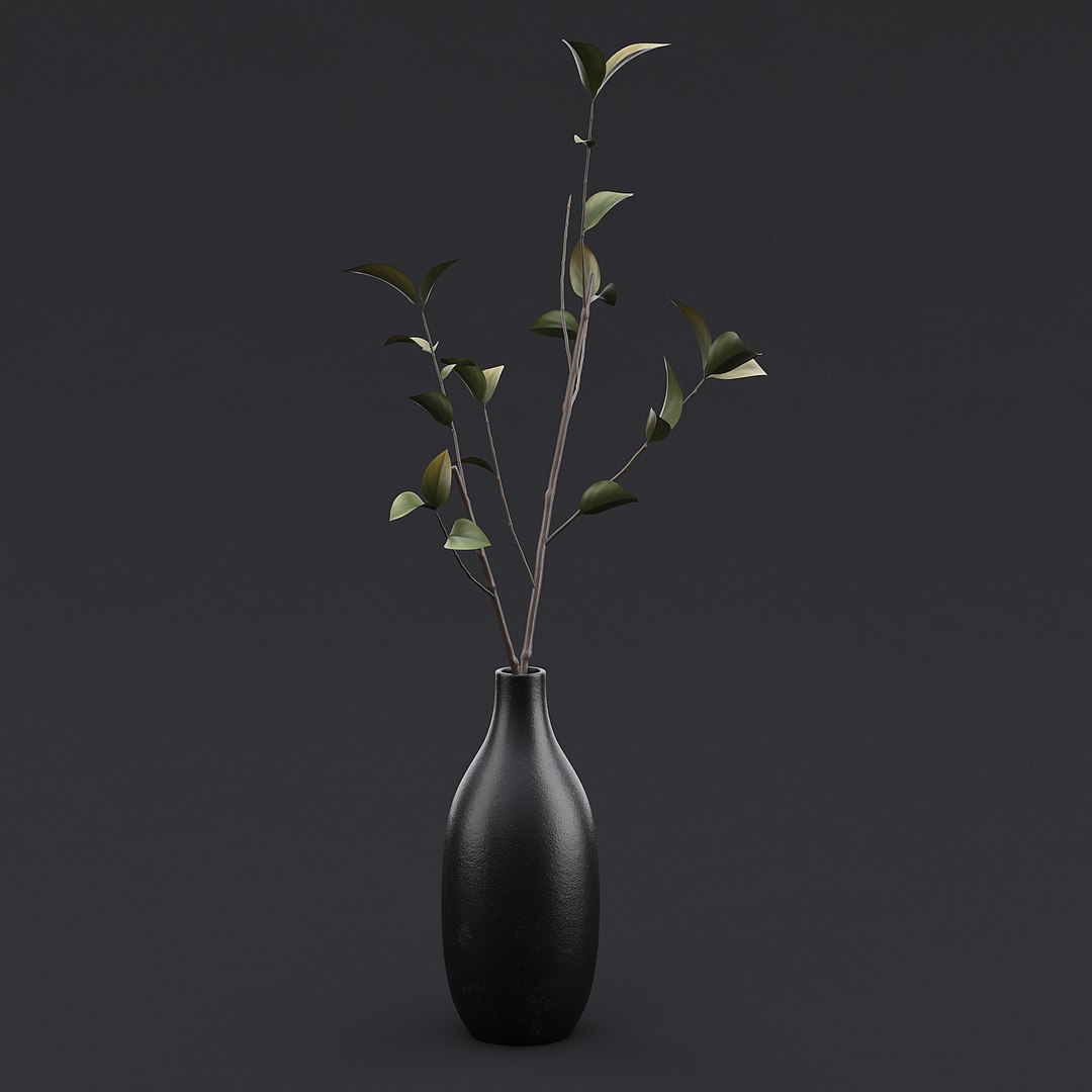 3D Tree Branch In Vase IV - TurboSquid 2110662