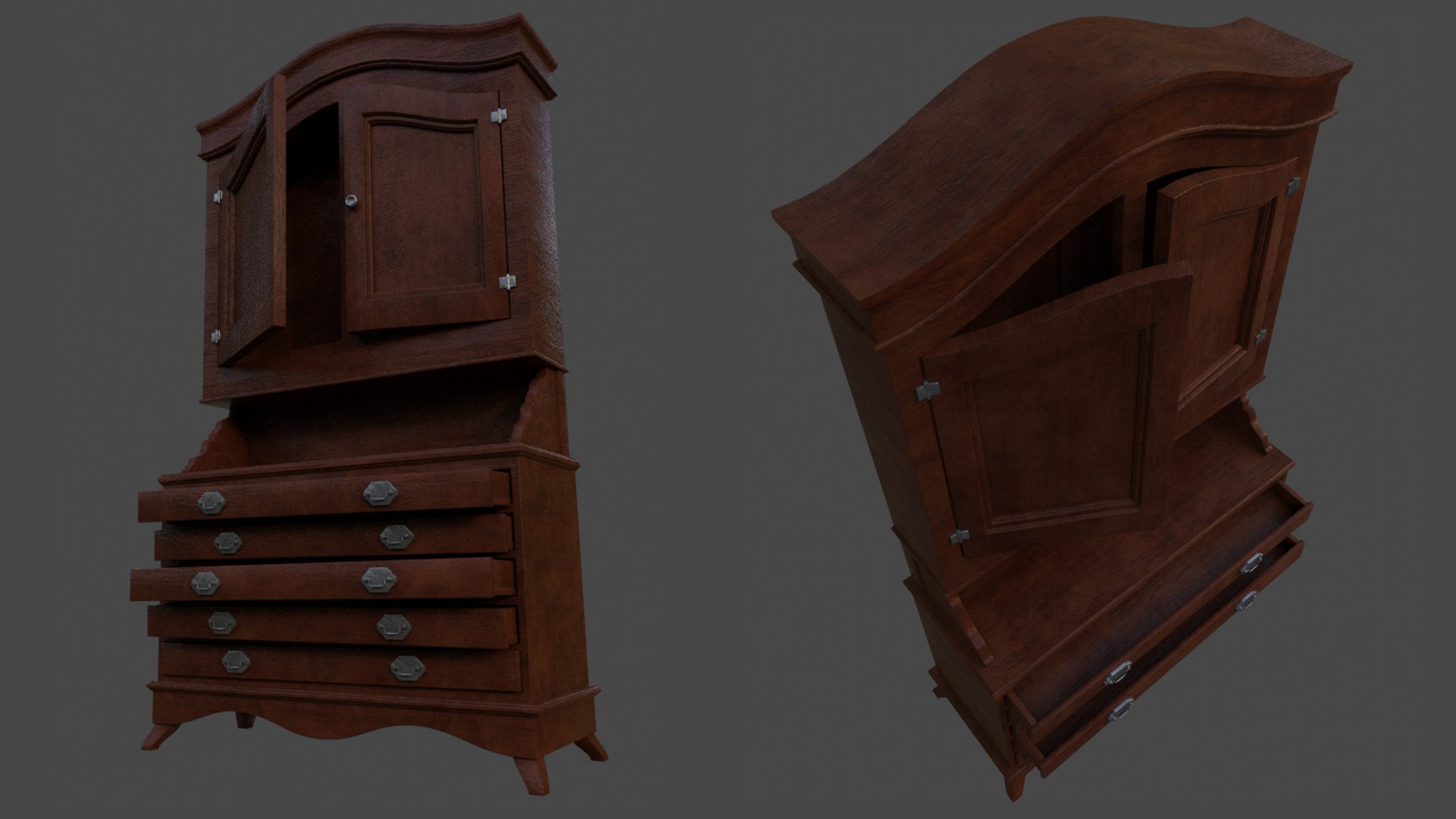 Free 3D Model Cupboard Fancy - TurboSquid 2131810
