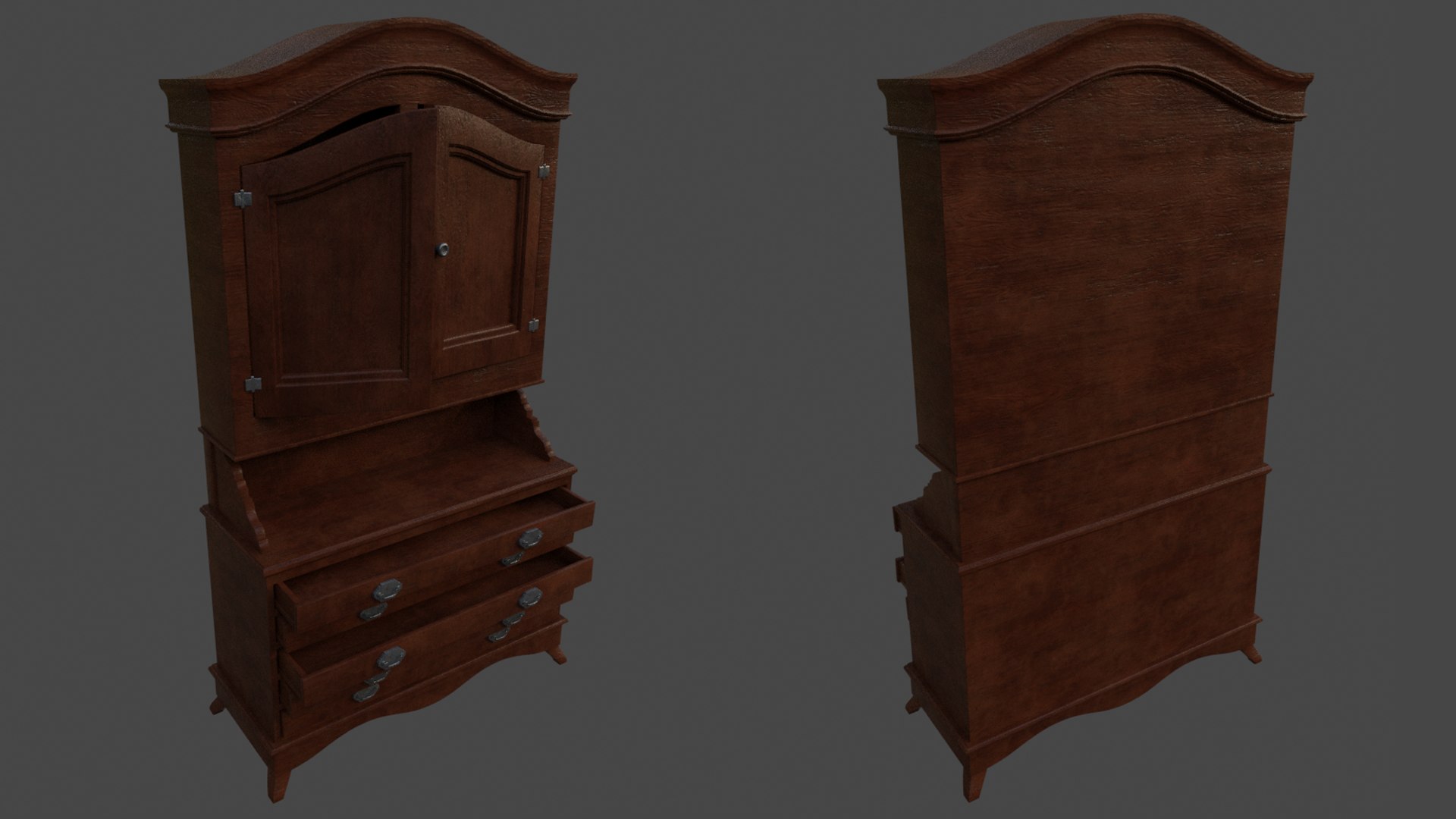 Free 3D Model Cupboard Fancy - TurboSquid 2131810