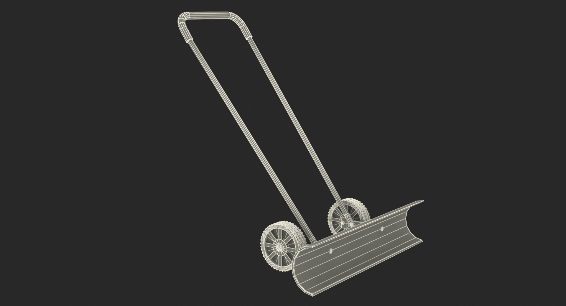 Snow Shovel Wheels 3d Model