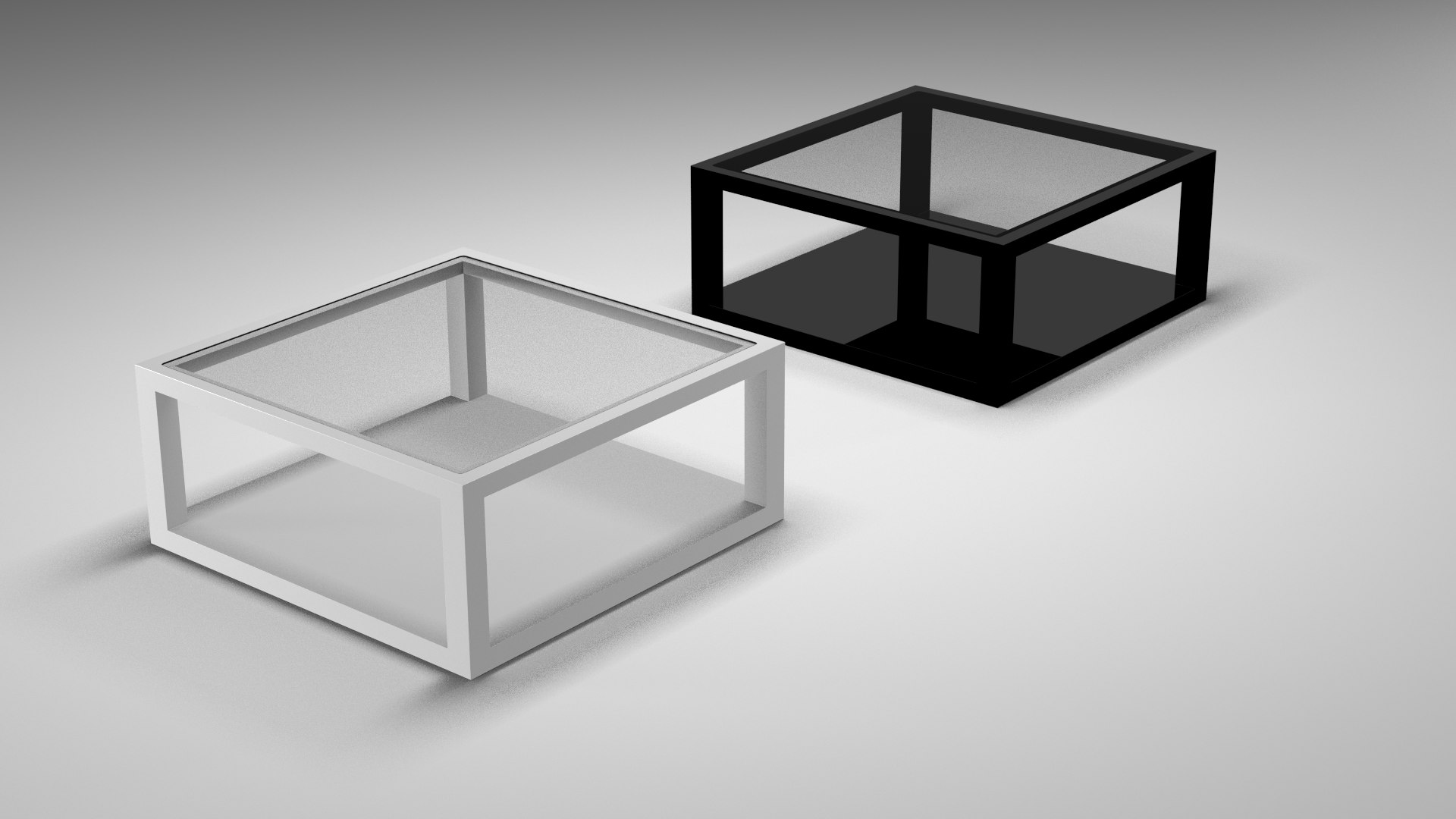 3ds Rectangle Glass Coffee