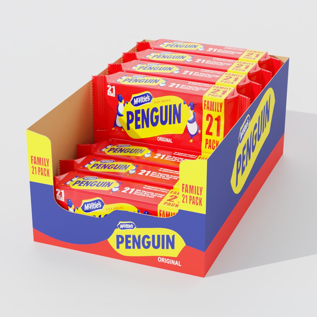 3D Penguin Biscuit And Box Model - TurboSquid 2306969