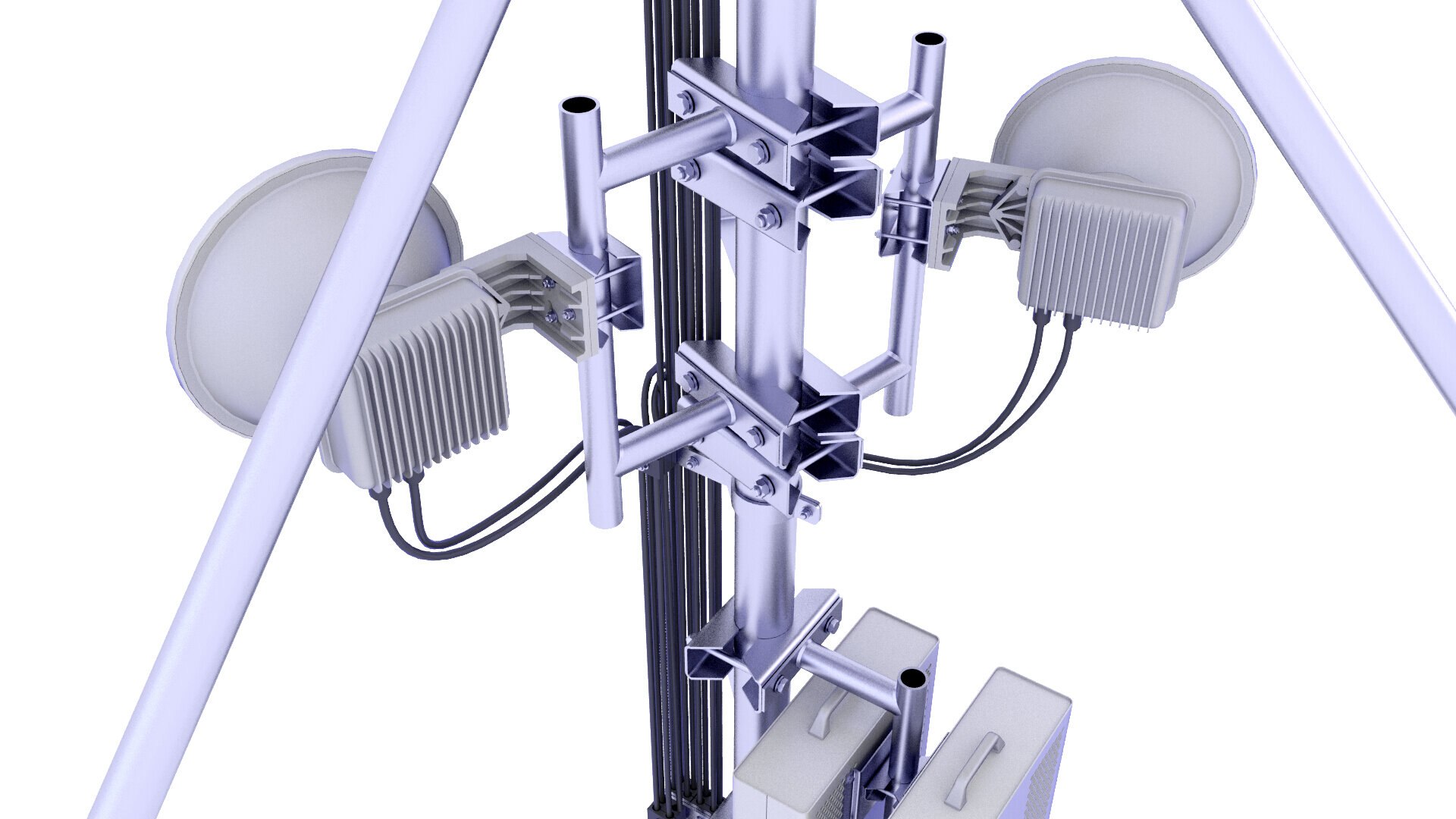 Roof Cell Phone Tower 3D Model 8 3D - TurboSquid 1822571