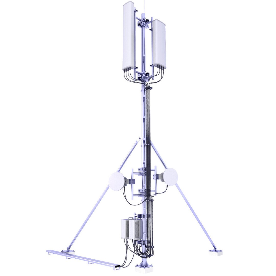 Roof Cell Phone Tower 3D Model 8 3D - TurboSquid 1822571