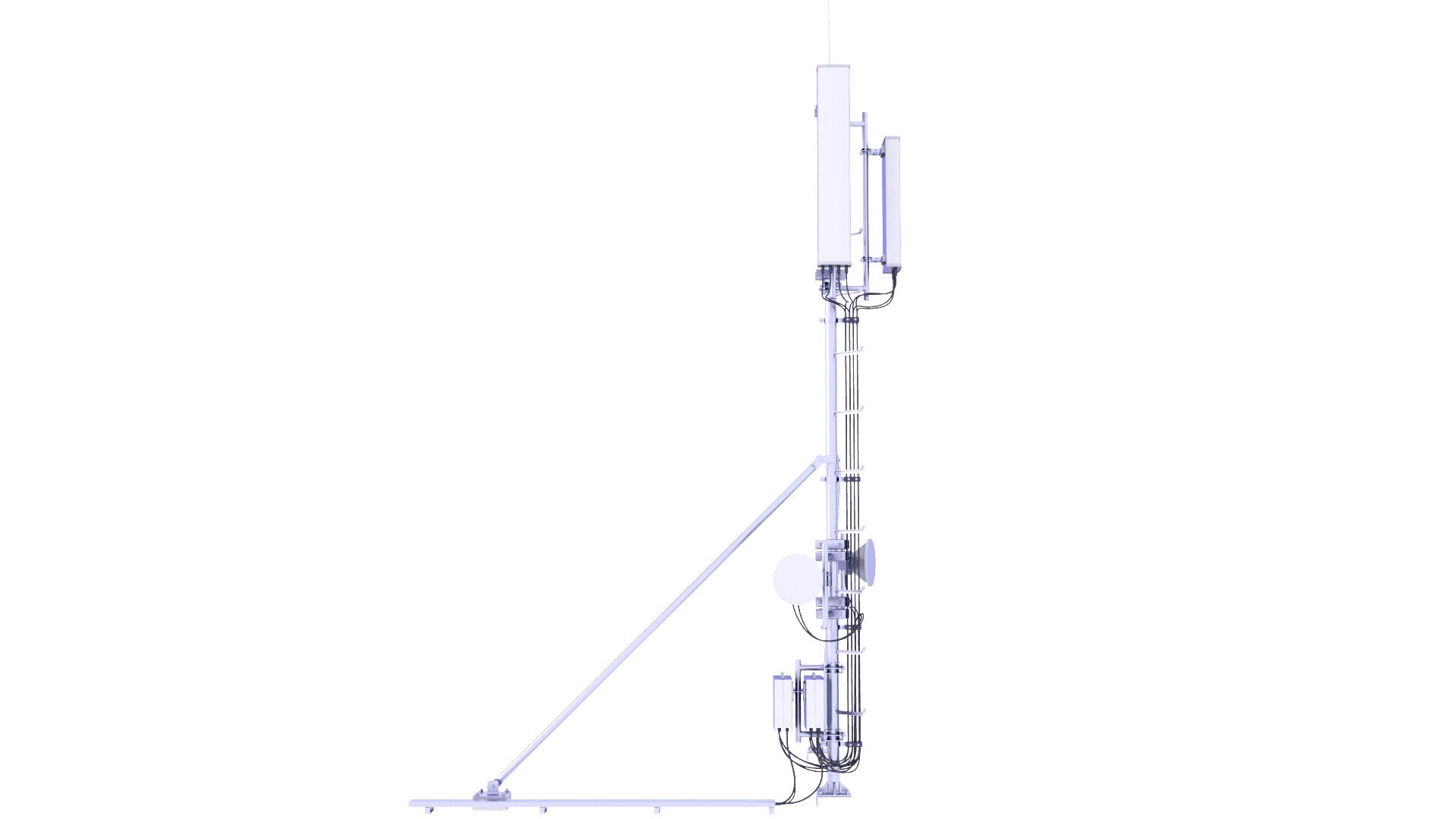 Roof Cell Phone Tower 3D Model 8 3D - TurboSquid 1822571