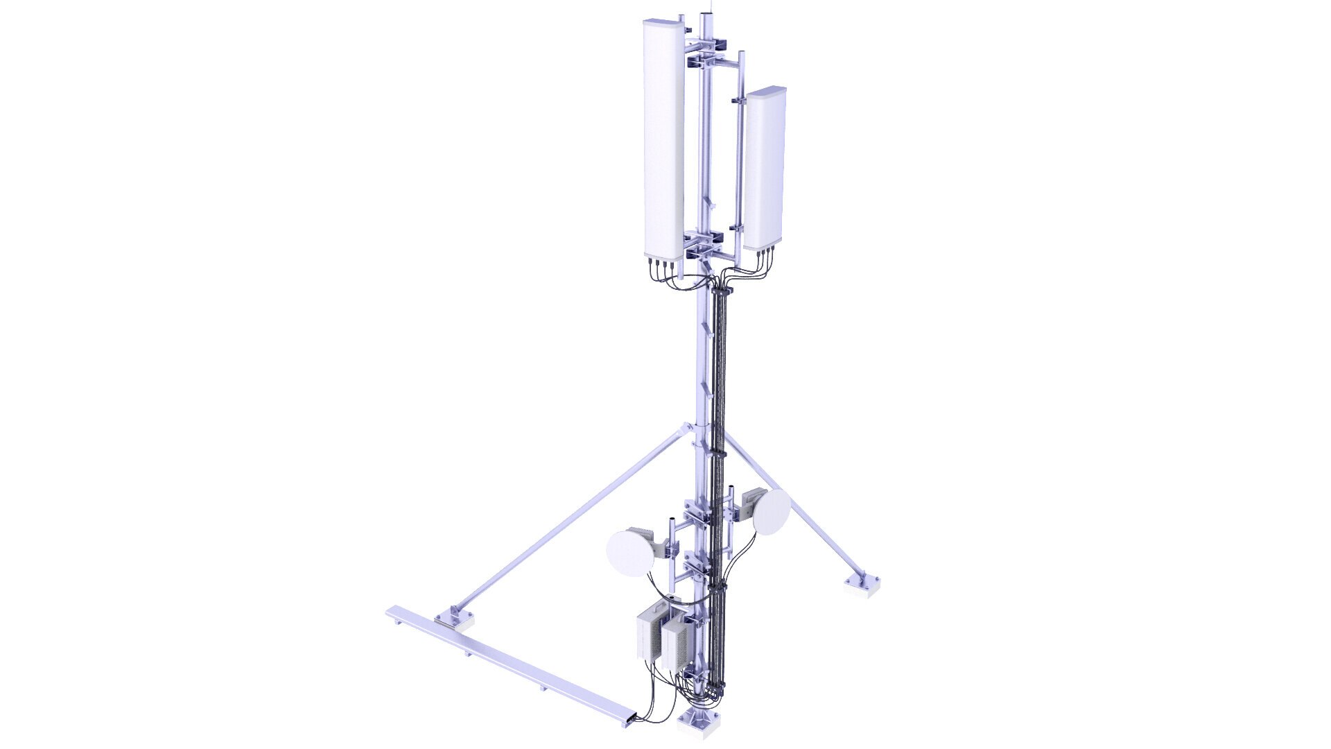 Roof Cell Phone Tower 3D Model 8 3D - TurboSquid 1822571