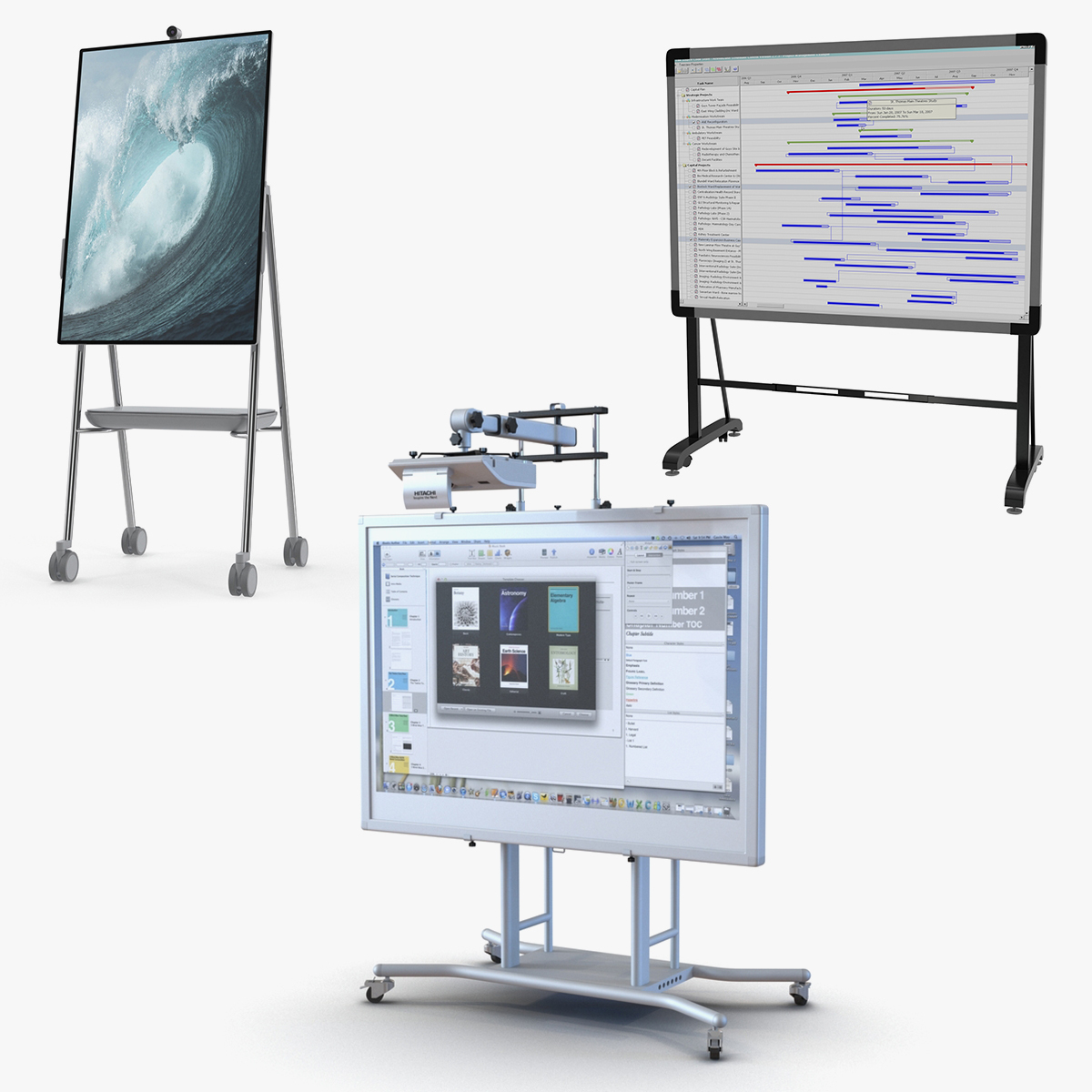 Interactive Whiteboards Collection 4 3D - TurboSquid 1785291