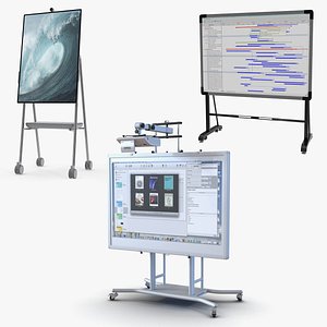 3D Interactive Smartboard PBR - TurboSquid 2176206