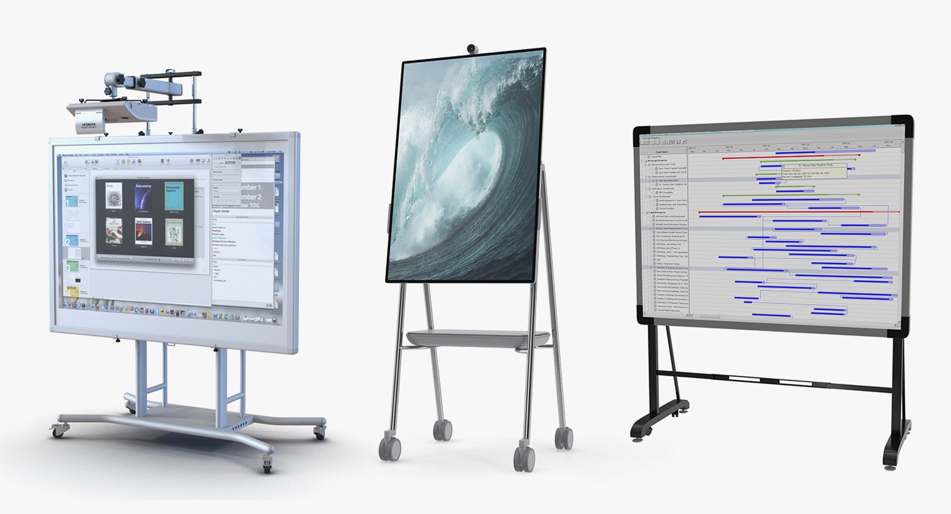 Interactive Whiteboards Collection 4 3D - TurboSquid 1785291
