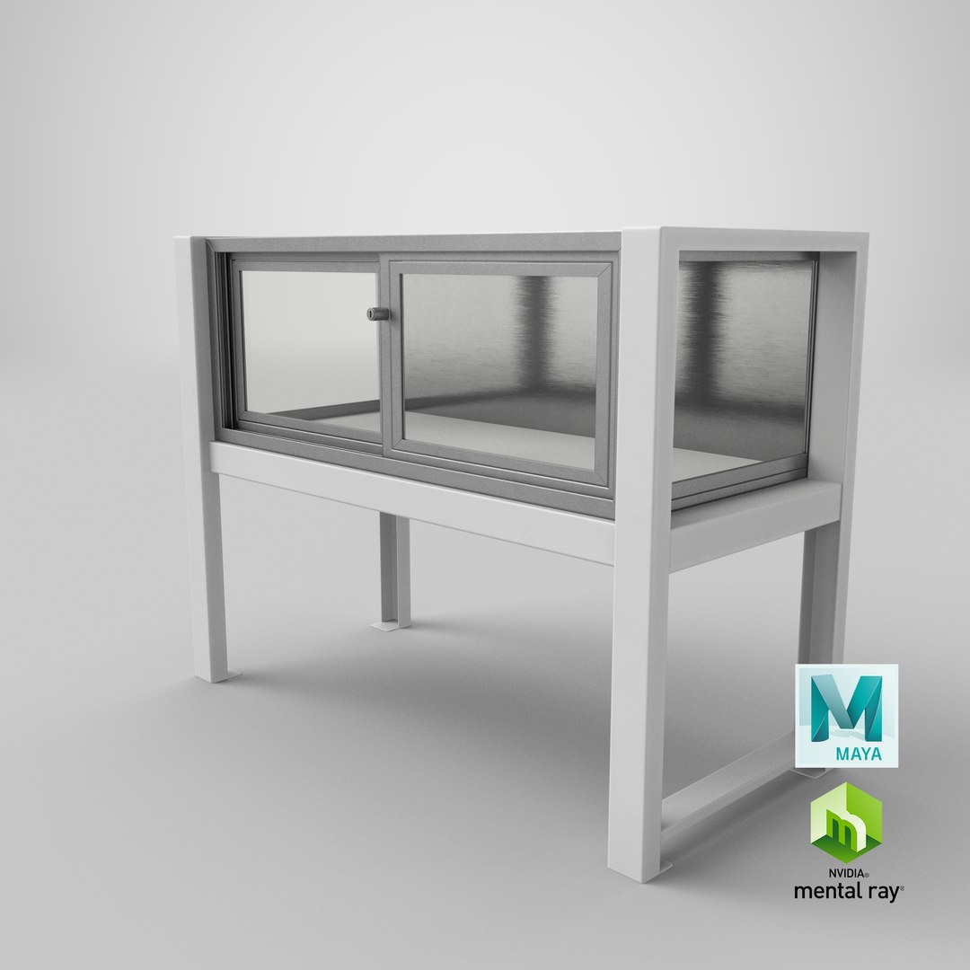 3D Glass Top Display Counter 01 - TurboSquid 1972745