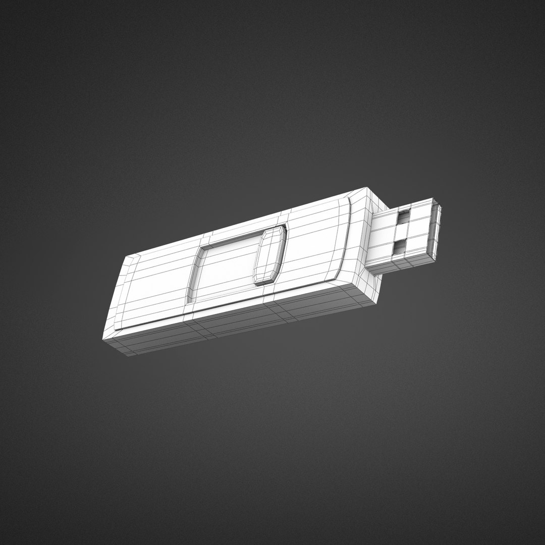 3d Model Of Usb Flash Drive