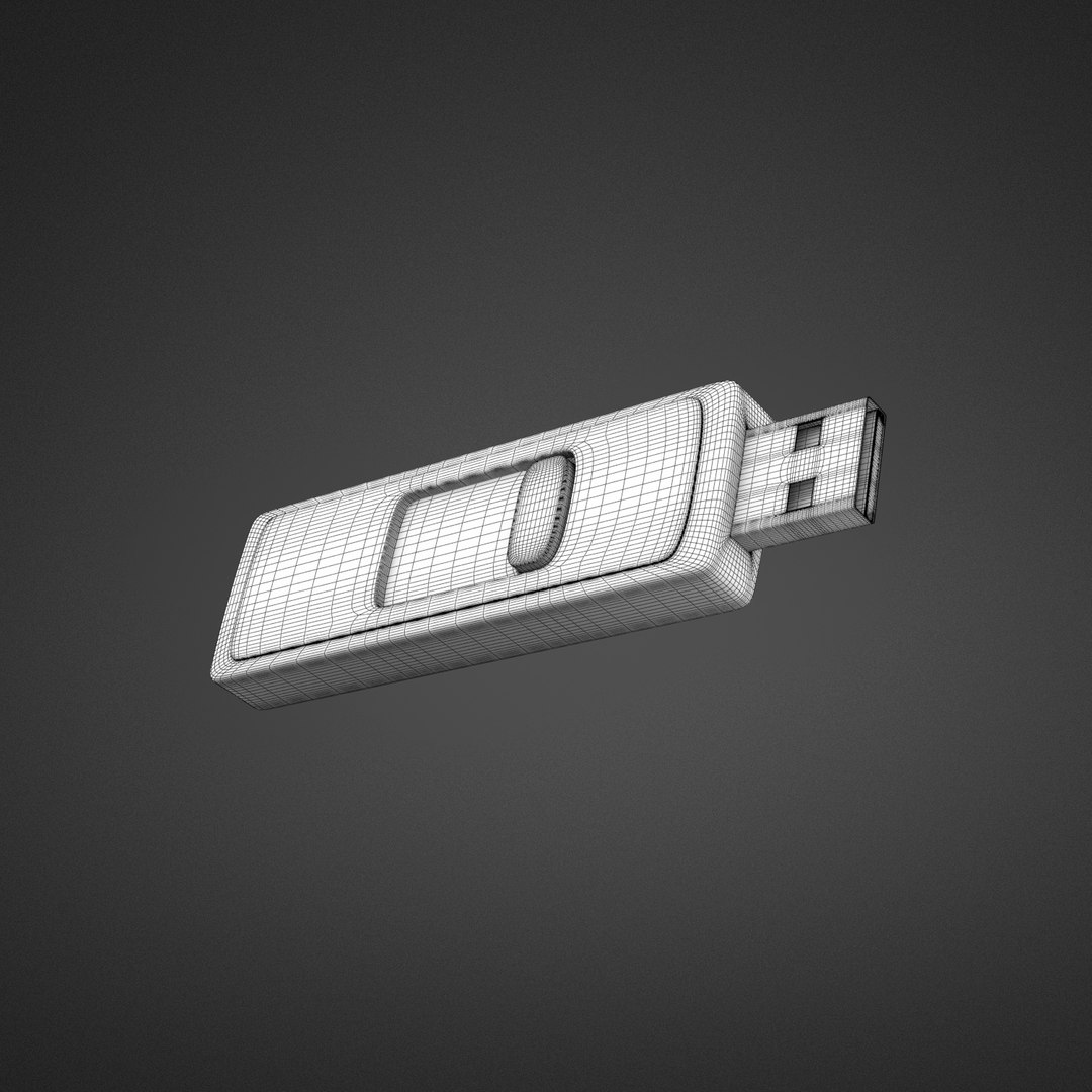 3d Model Of Usb Flash Drive
