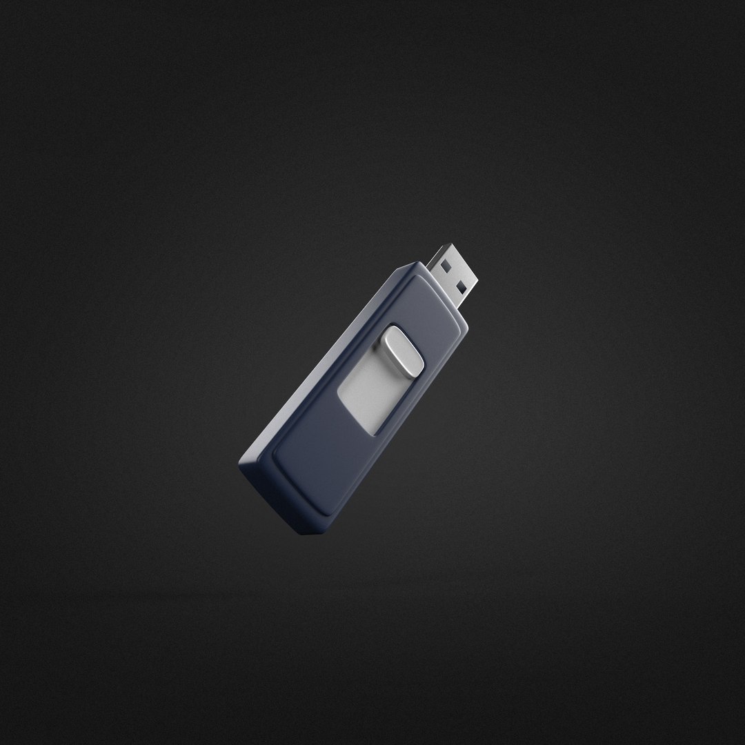 3d Model Of Usb Flash Drive