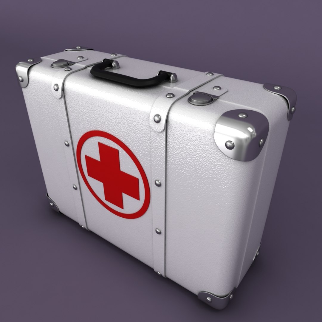 Aid Suitcase 3d Model