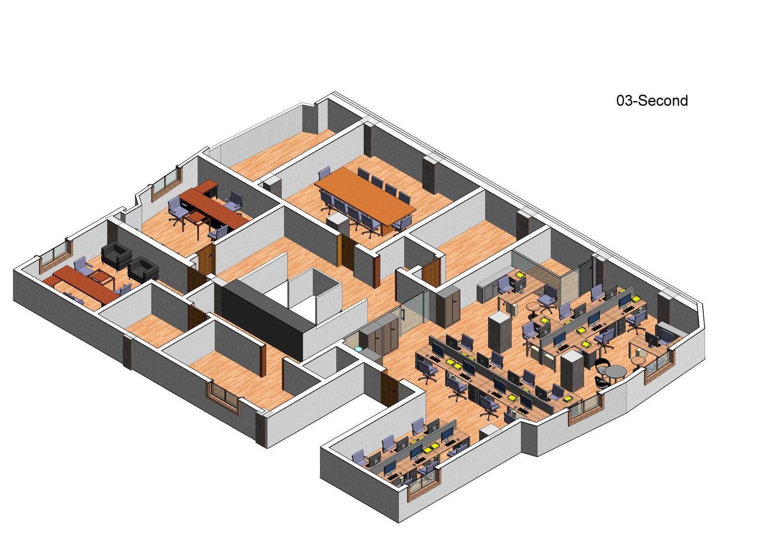 3D Revit Office Model - TurboSquid 1165462