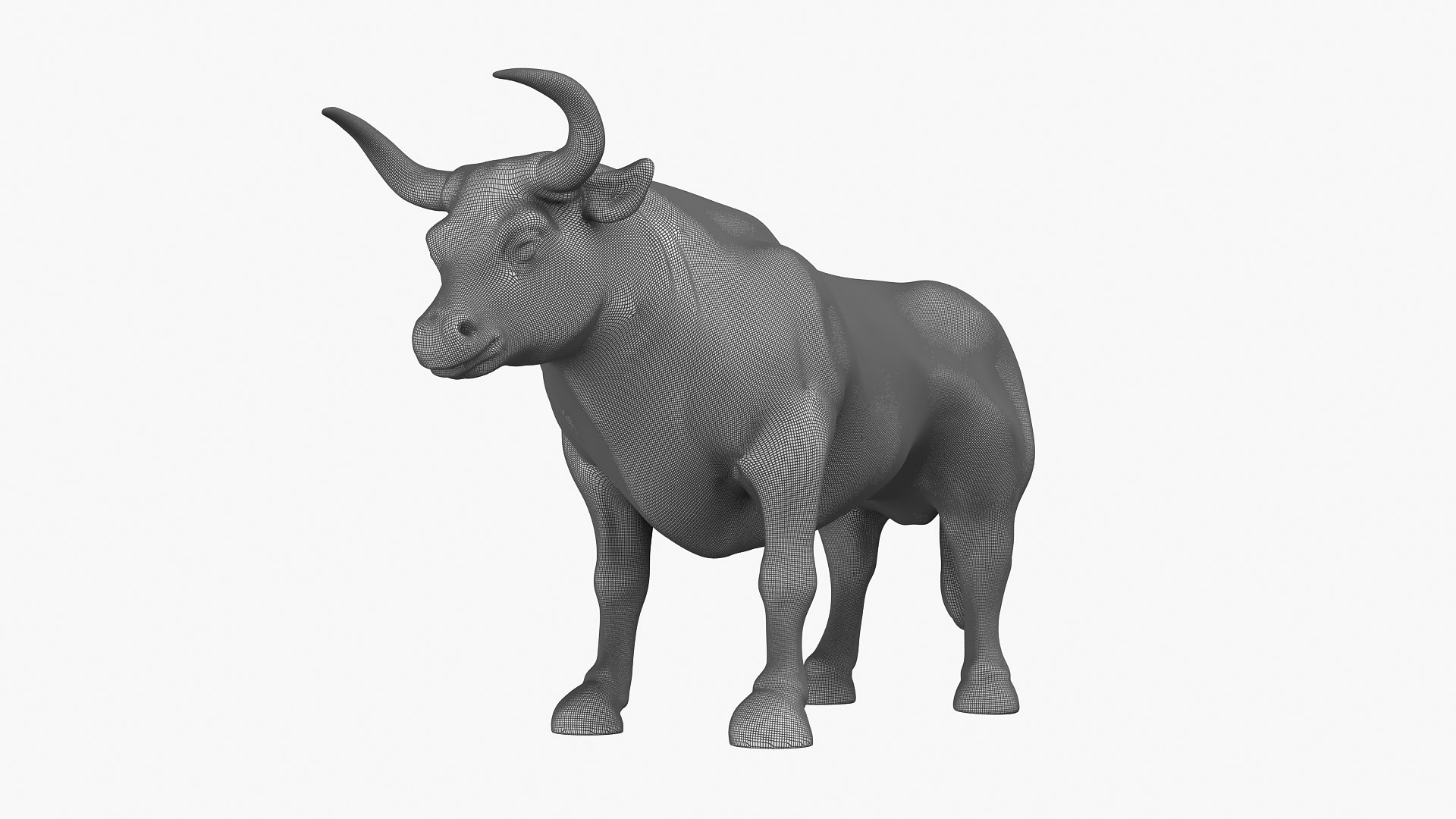 3D Bull Statue - TurboSquid 1651912