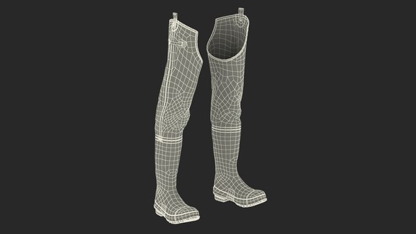 Waterproof Hip Waders for Work Red 3D model - TurboSquid 1818451