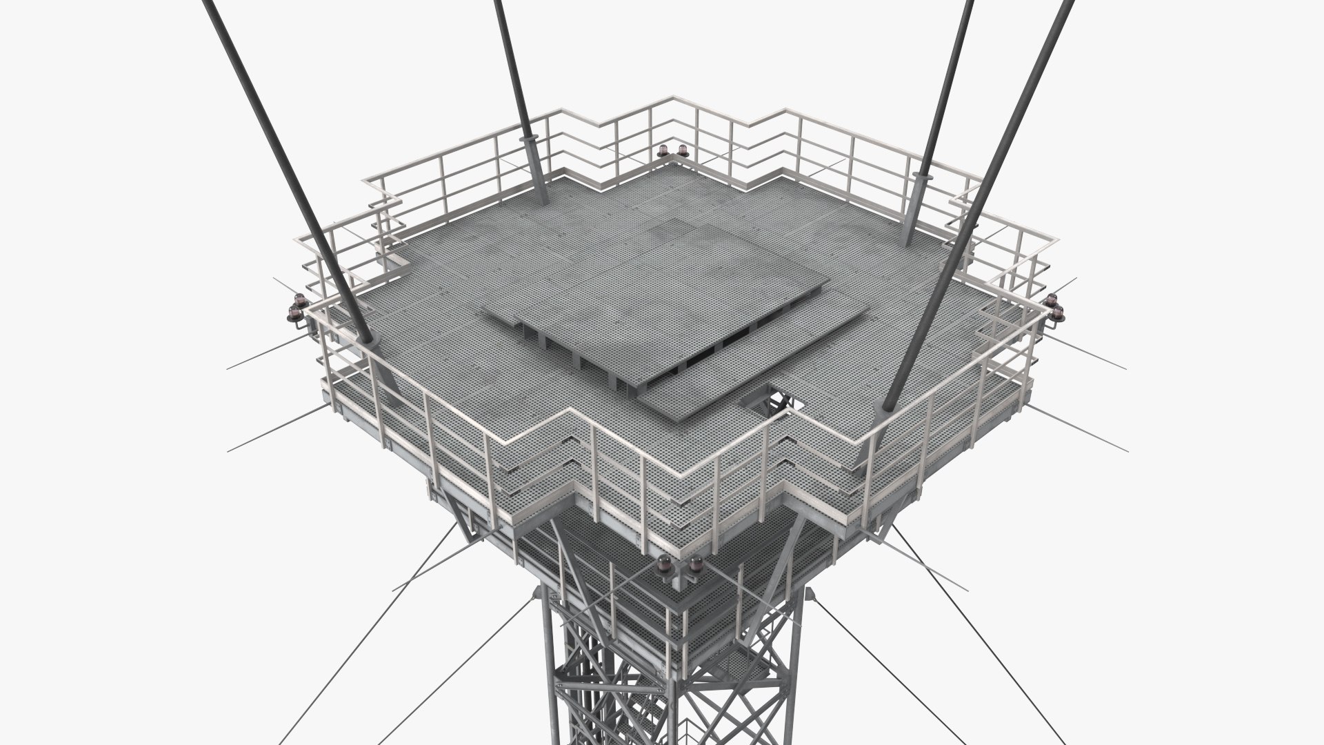 Airport Radar Tower 3D Model - TurboSquid 2282379