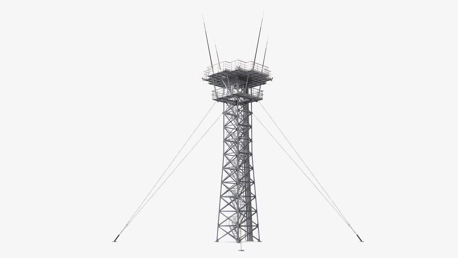 Airport Radar Tower 3D Model - TurboSquid 2282379