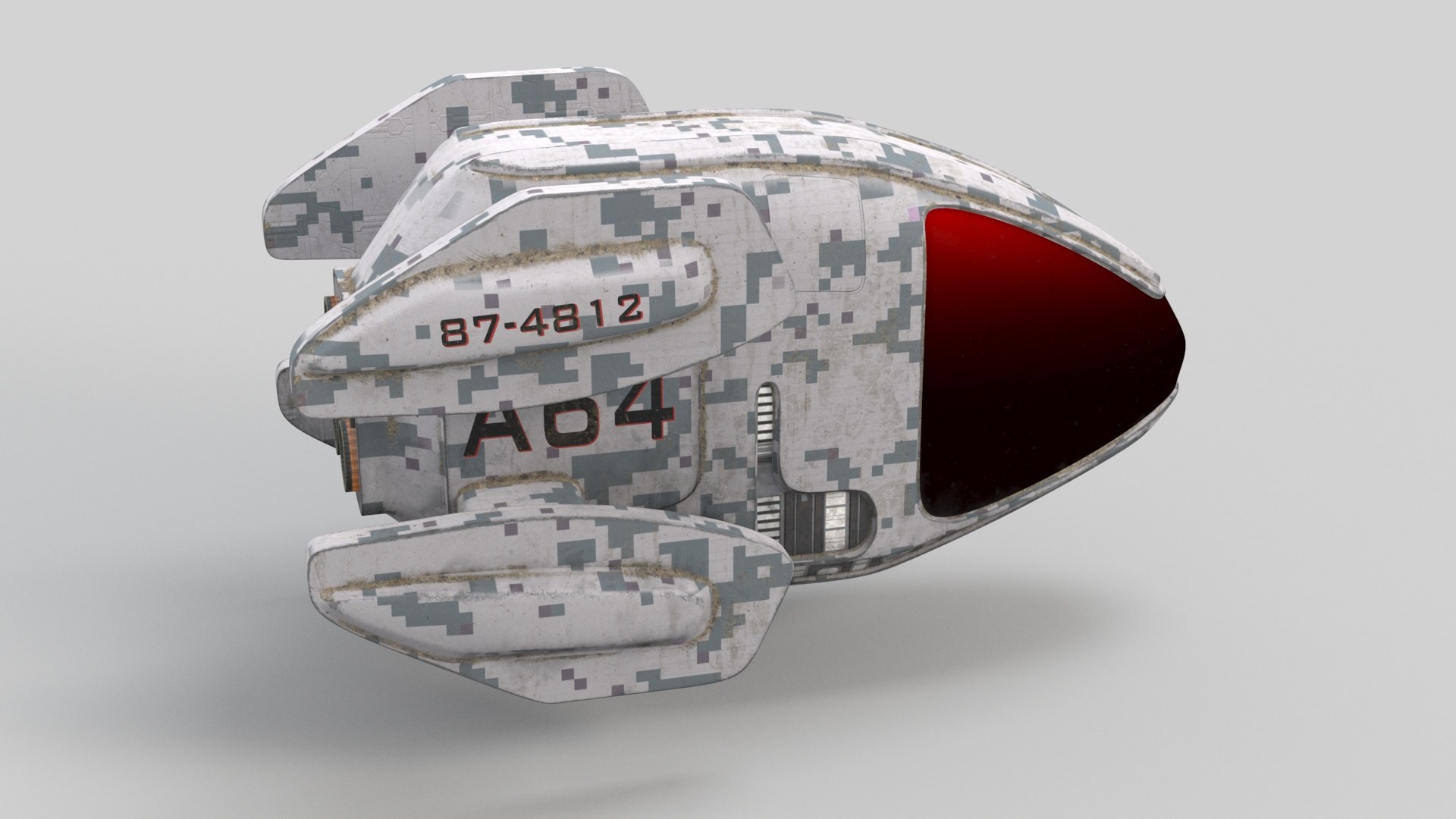 3D SF Drone Digital Camo Model - TurboSquid 2221397