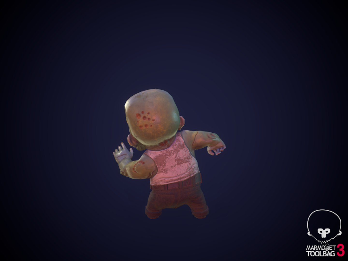 3D Zombie Mini - TurboSquid 1391902