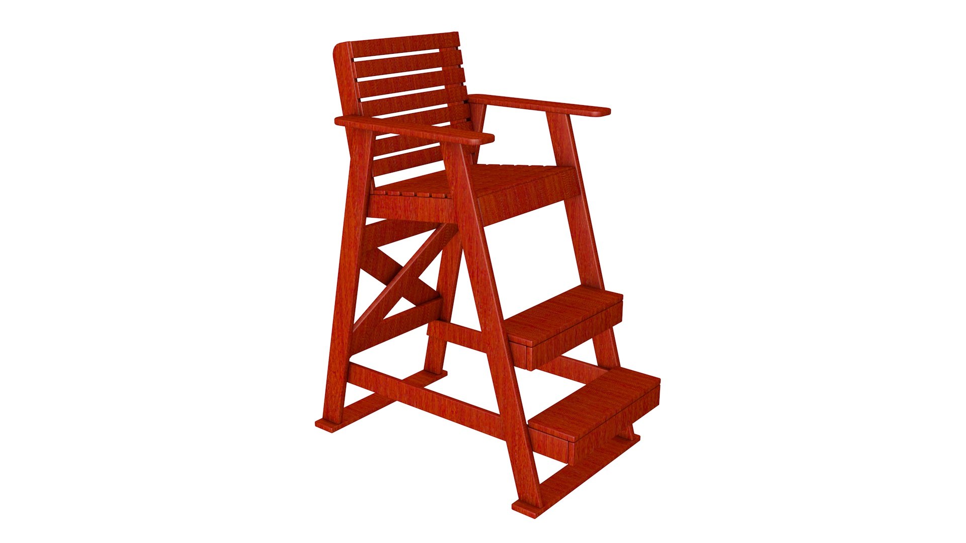 Lifeguard Chair 3D Model - TurboSquid 2046045