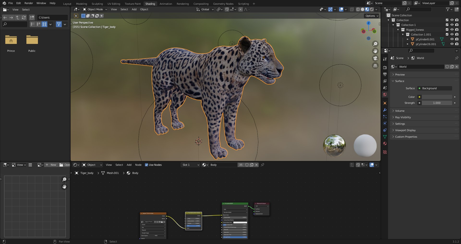 Jaguar V01 Rigged And Animation In Blender Unity Model - TurboSquid 2097666