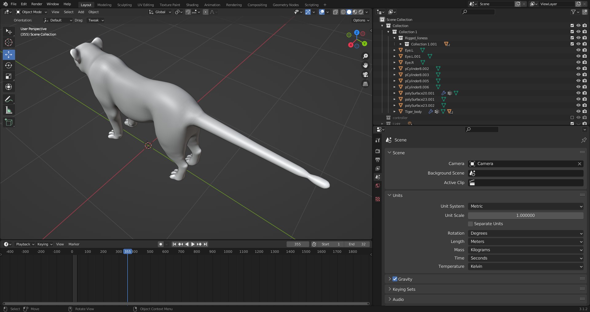 Jaguar V01 Rigged And Animation In Blender Unity Model - TurboSquid 2097666