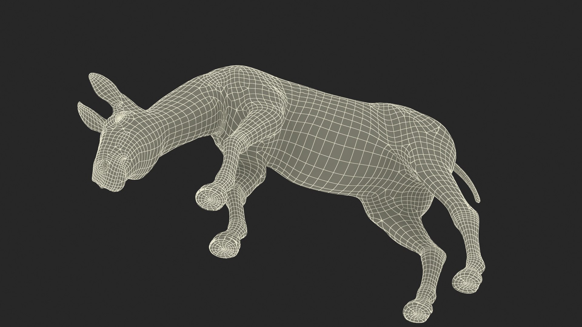 3D Eating Mule Model - TurboSquid 2280229