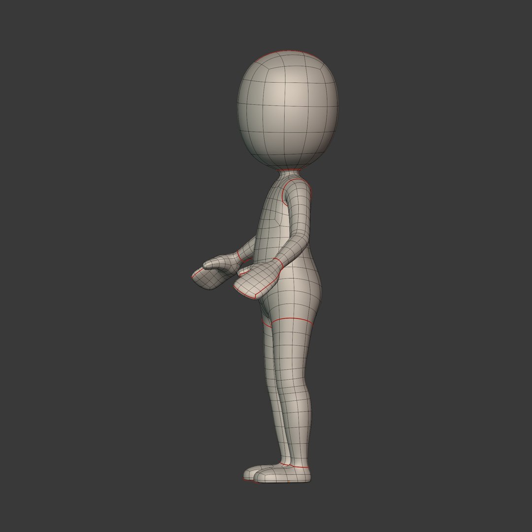 Cartoon Stickman Model - TurboSquid 1657841