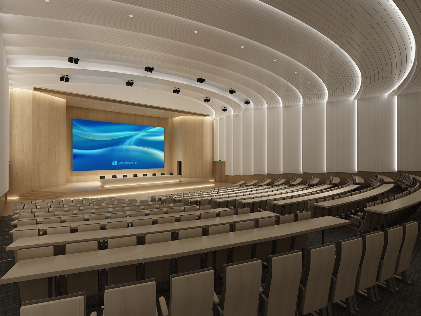 Lecture Hall 27 3D Model - TurboSquid 2202773