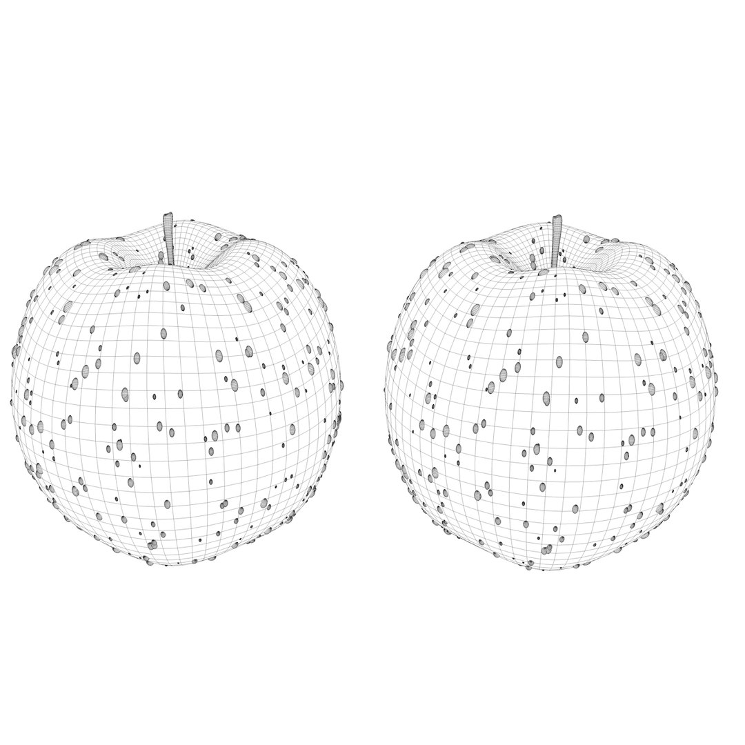 Green Red Apple Condensation 3d Model