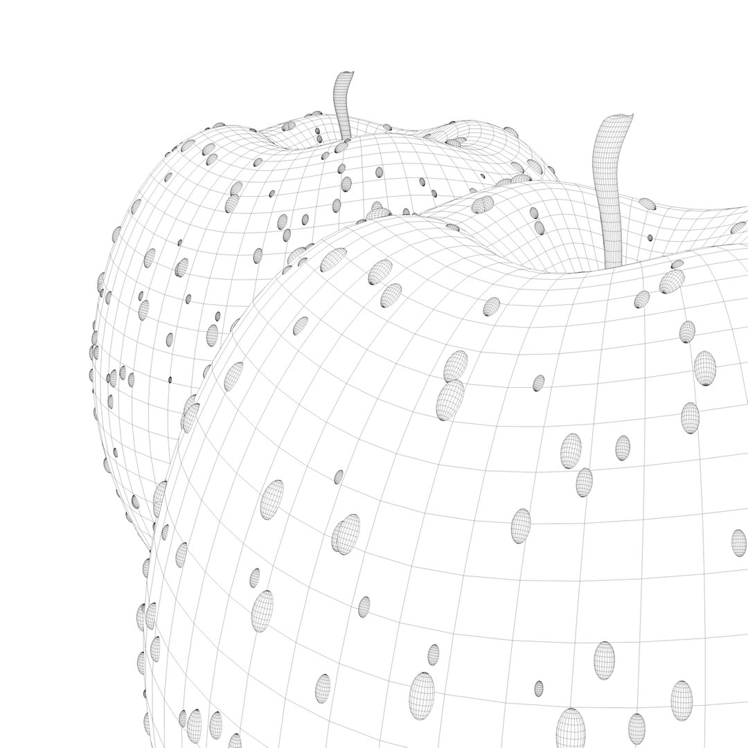 Green Red Apple Condensation 3d Model