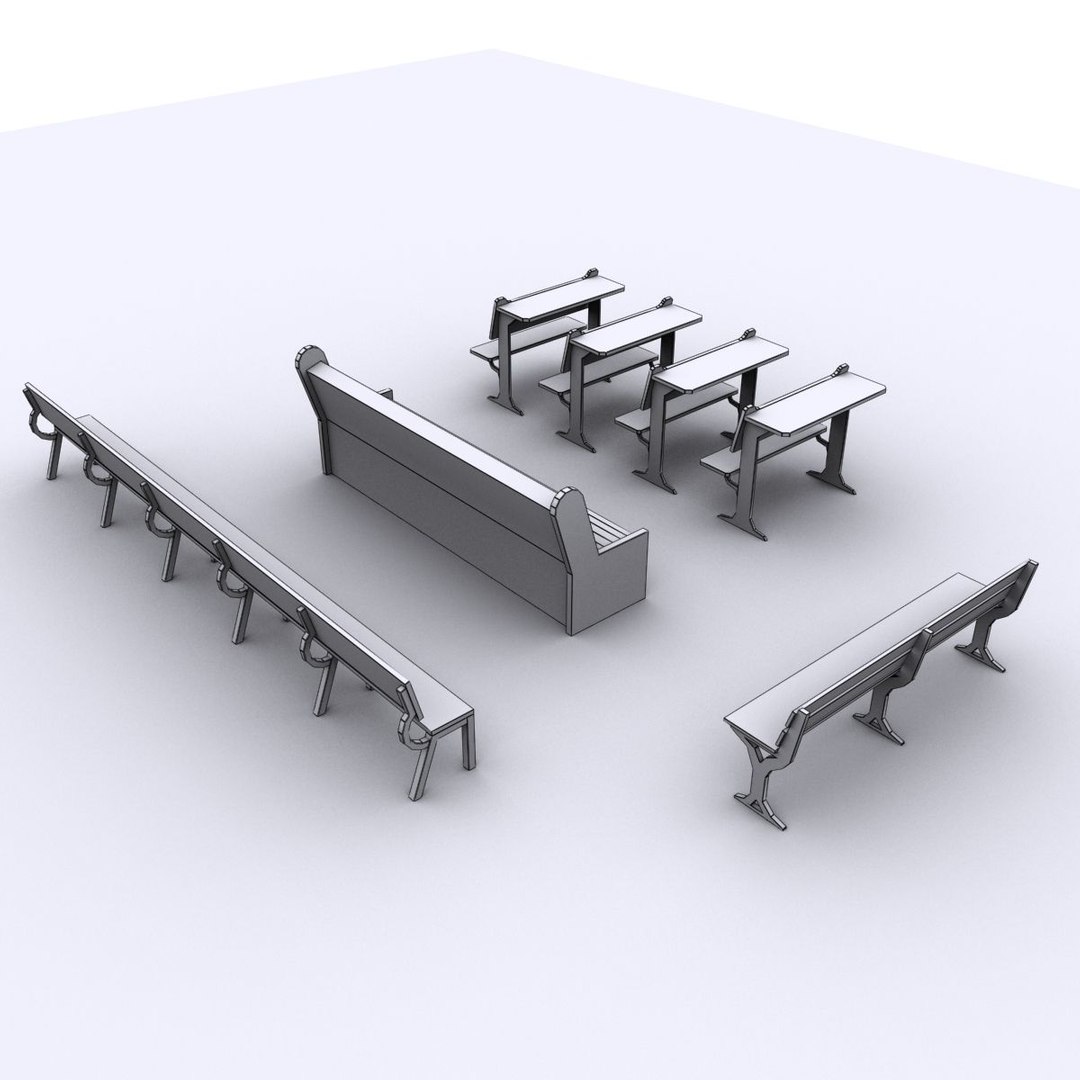 3d model benches