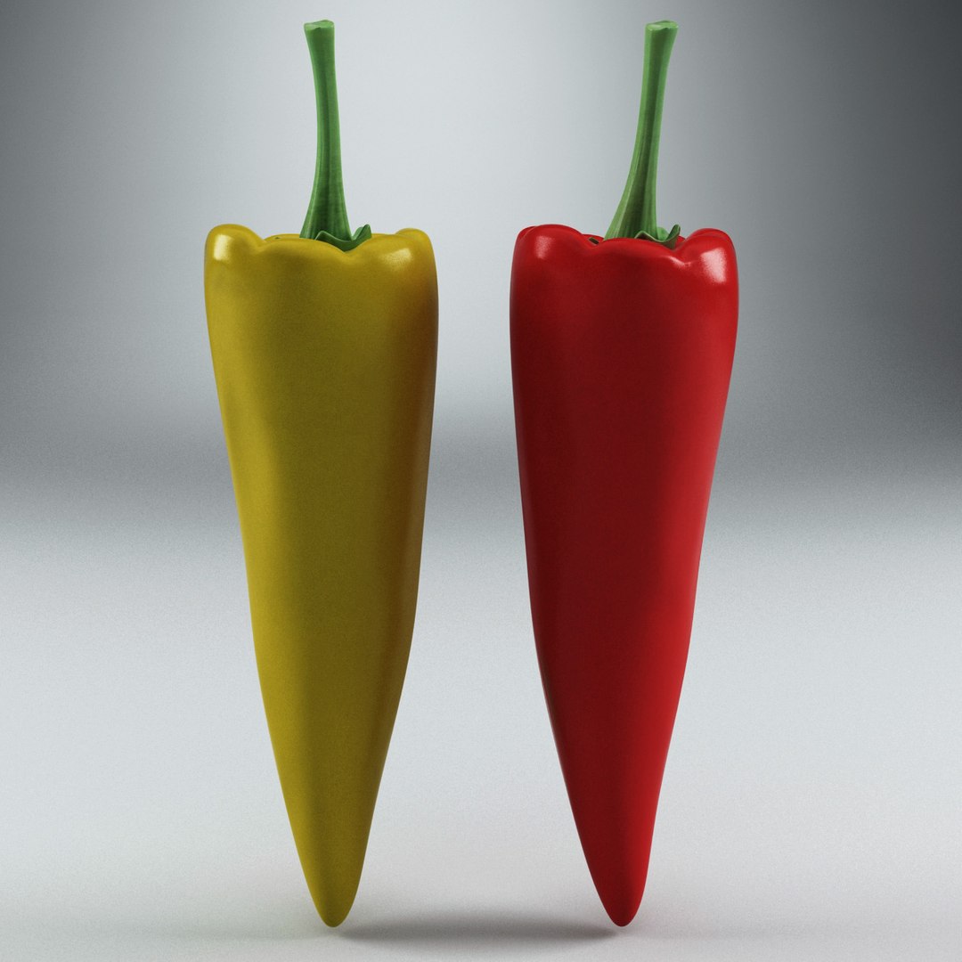 Peppers Hot 3d Model
