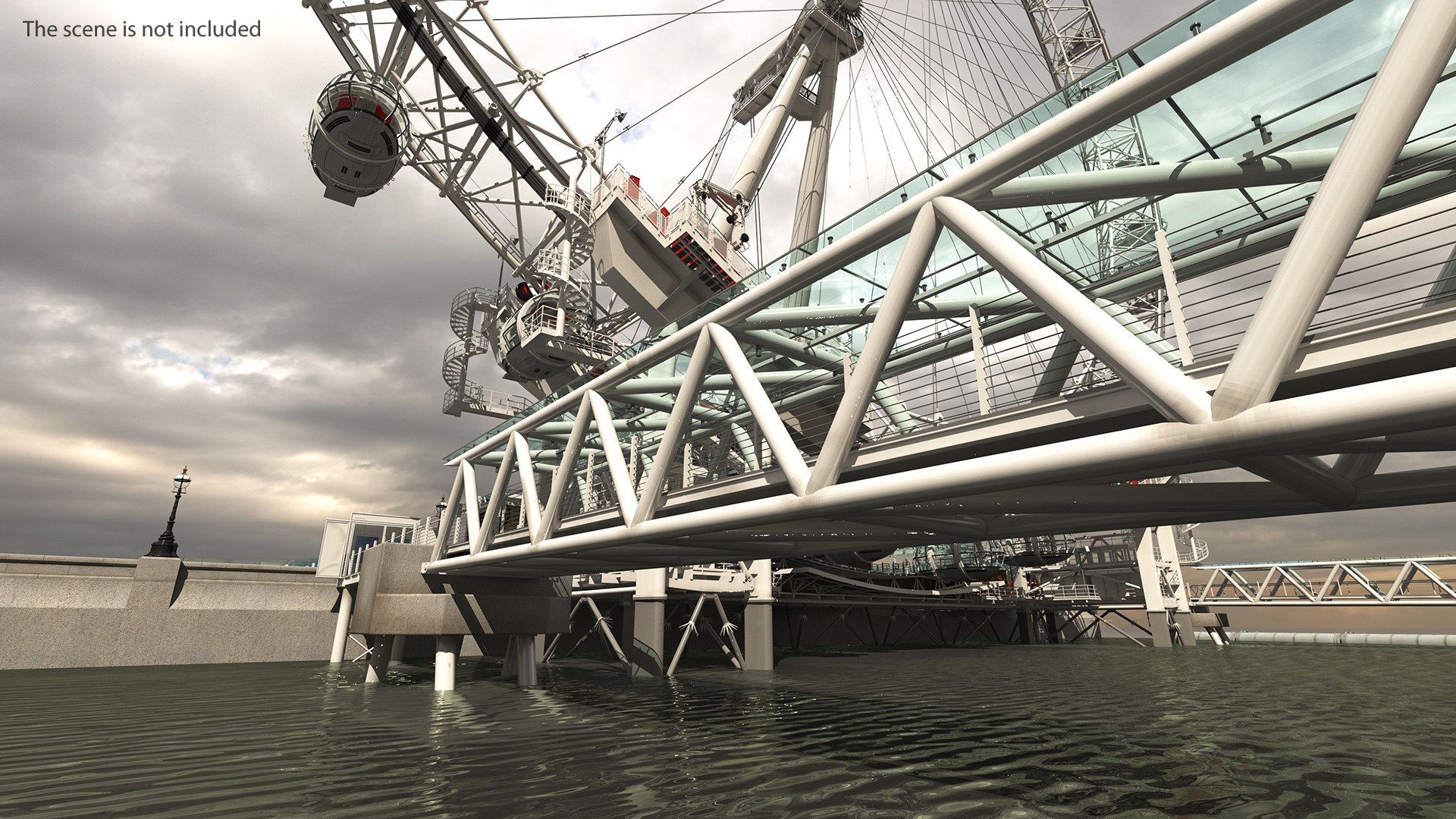 3D Model Millennium Wheel Pier Platform - TurboSquid 1625851