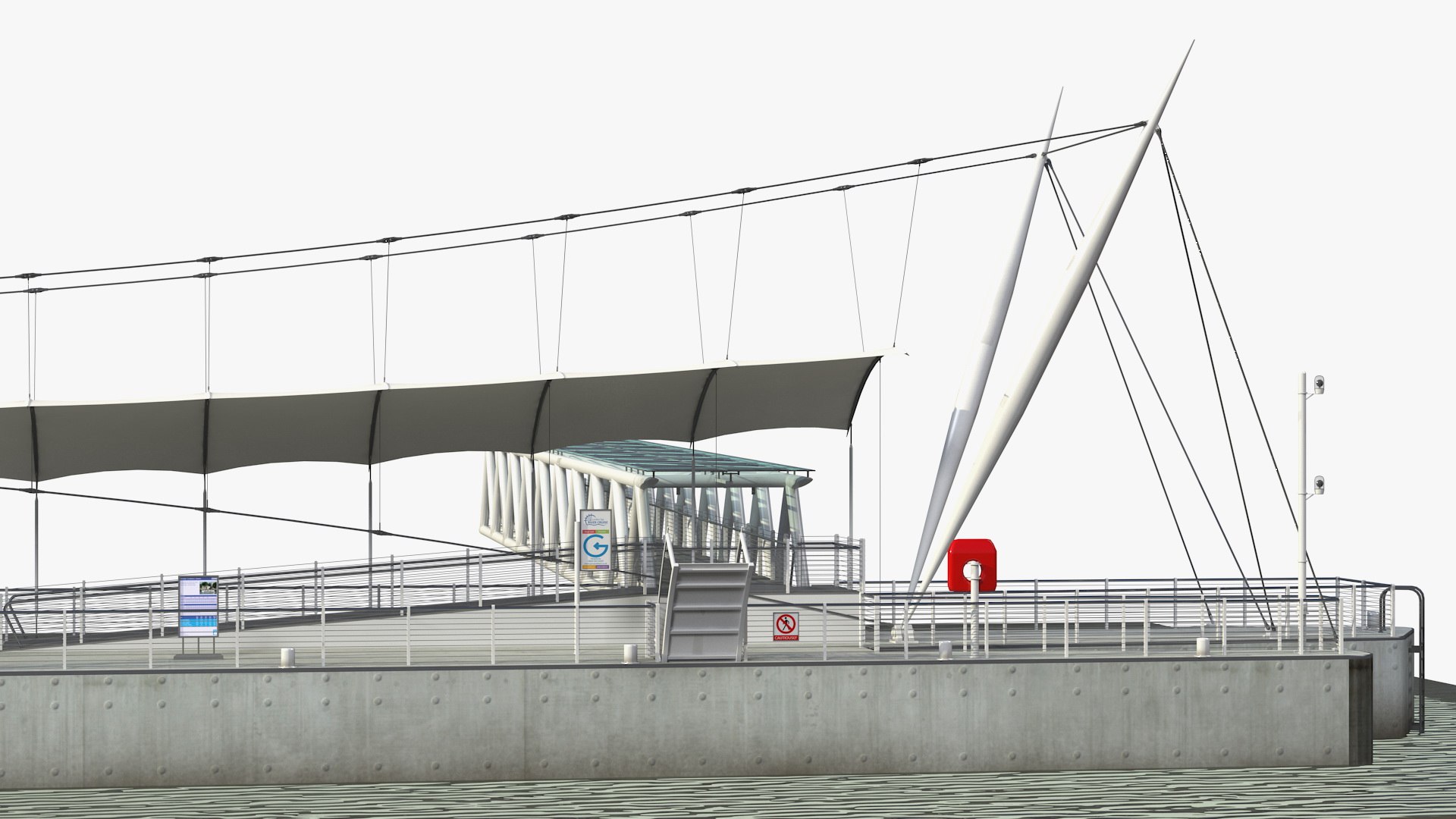 3D Model Millennium Wheel Pier Platform - TurboSquid 1625851