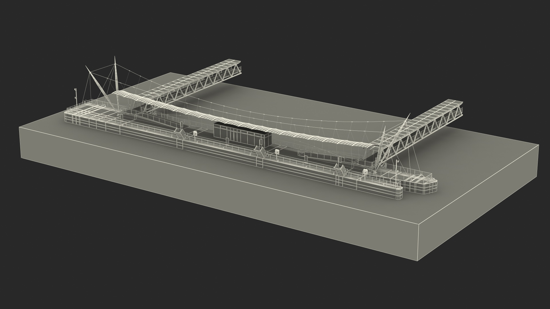 3D Model Millennium Wheel Pier Platform - TurboSquid 1625851