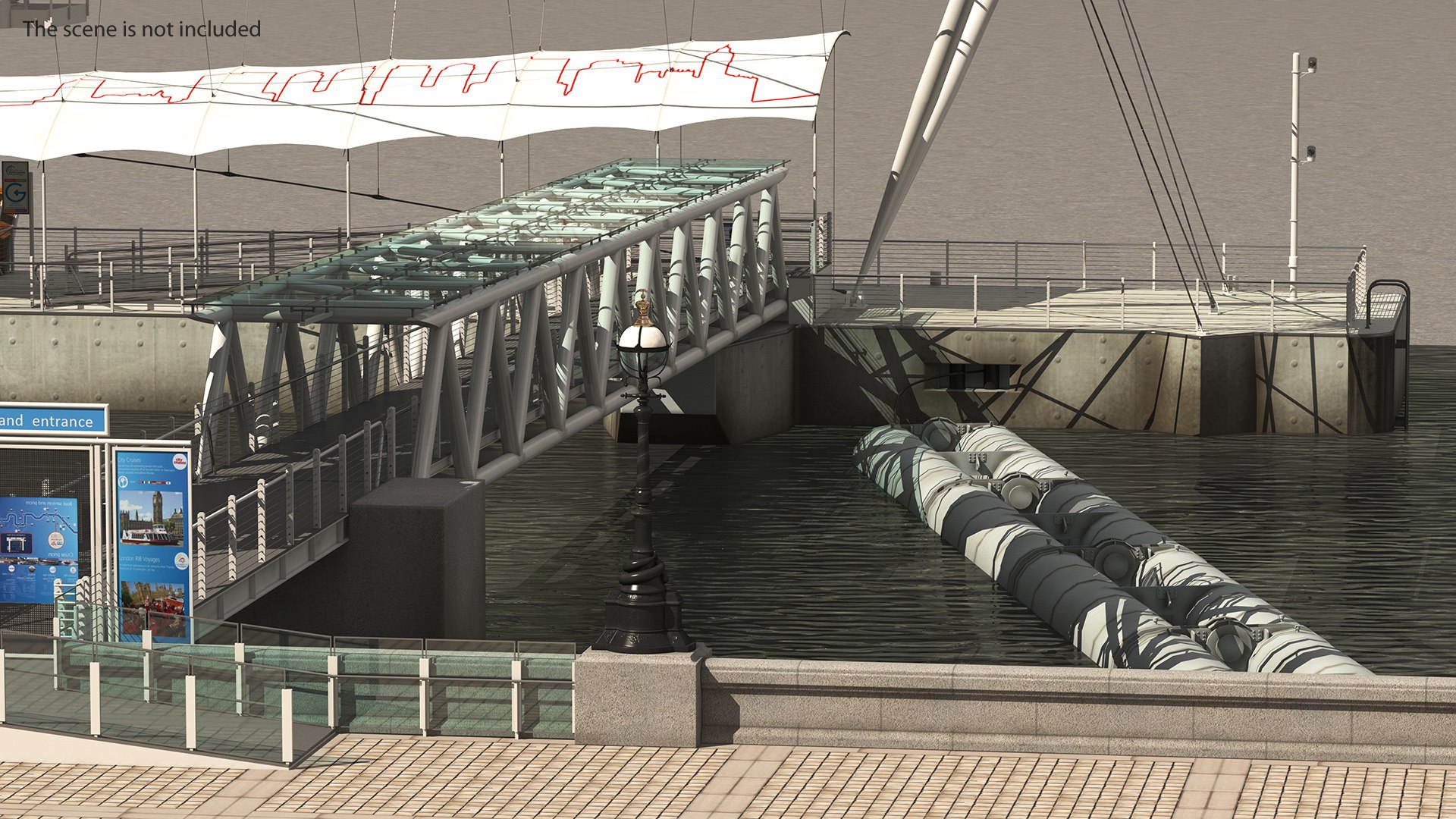 3D Model Millennium Wheel Pier Platform - TurboSquid 1625851