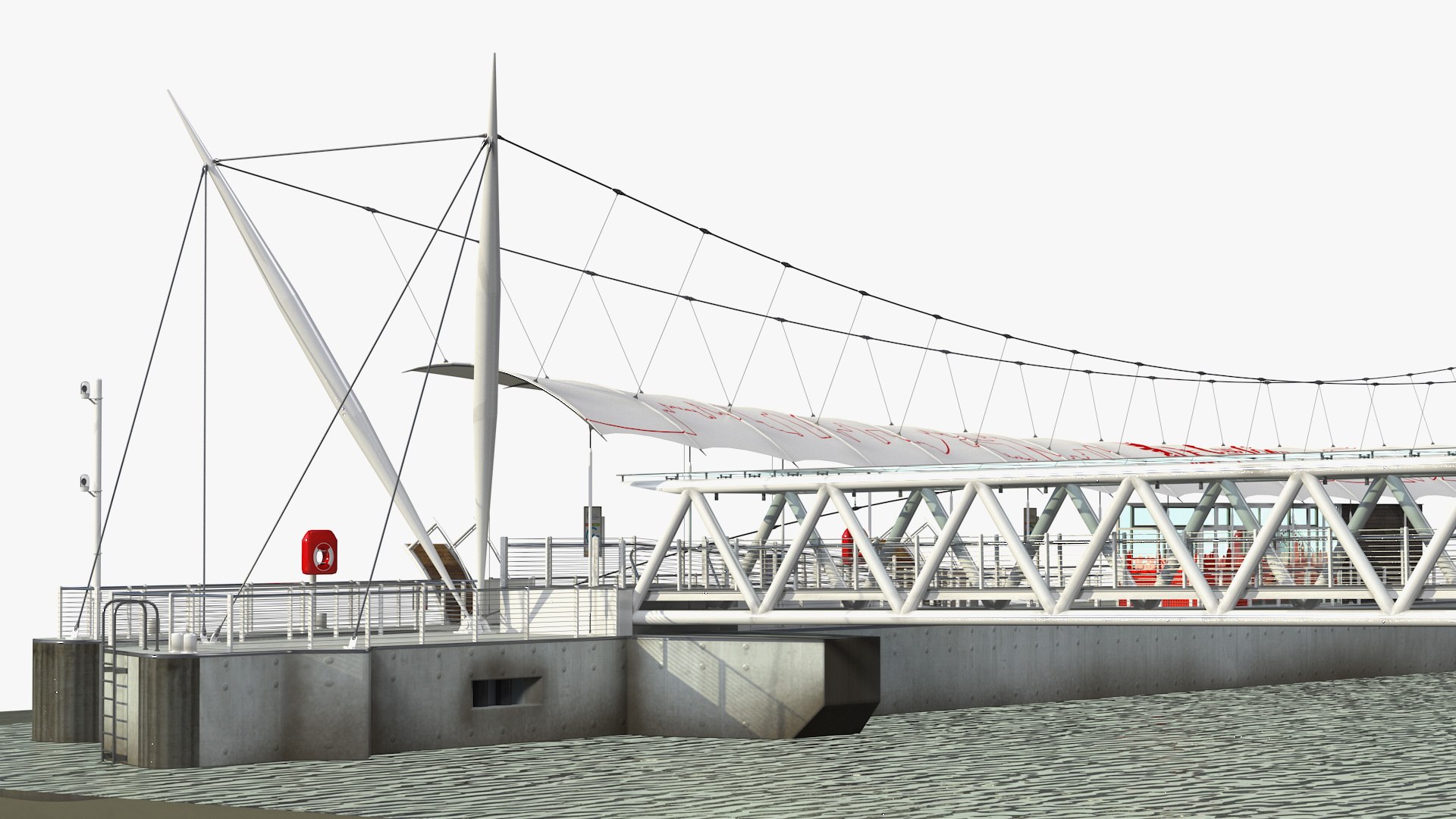 3D Model Millennium Wheel Pier Platform - TurboSquid 1625851